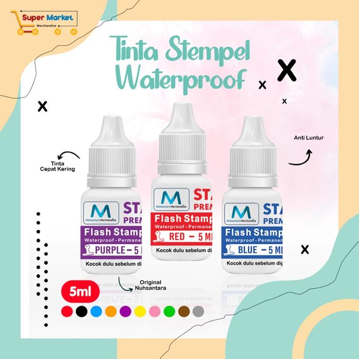 Jual Tinta M Stempel Flash 5ML / Tinta Refill Stampel Nilai Guru ...