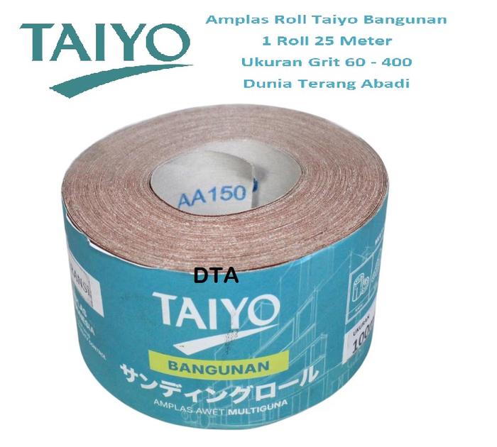 Jual Amplas Roll Taiyo Grit 60 80 100 120 150 180 240 320 400 - 25 ...
