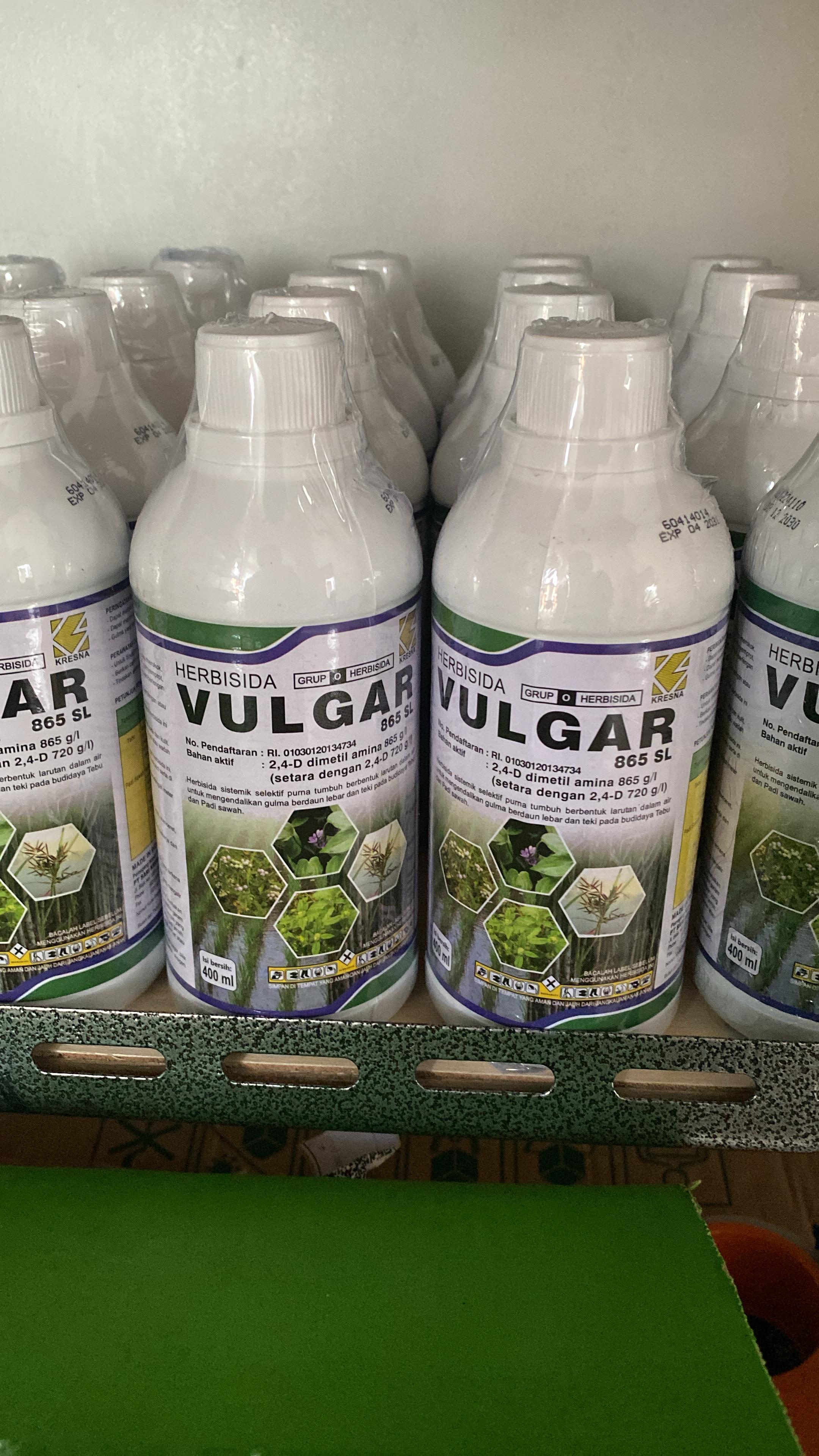 HERBISIDA VULGAR 865DL KEMASAN 400ml PEMBASMI RUMPUT LIAR - Shop ...