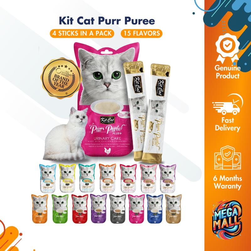 Kit Cat Purr Puree 4 Stick x 15g Irresistible Cat Treats Tun - TikTok ...