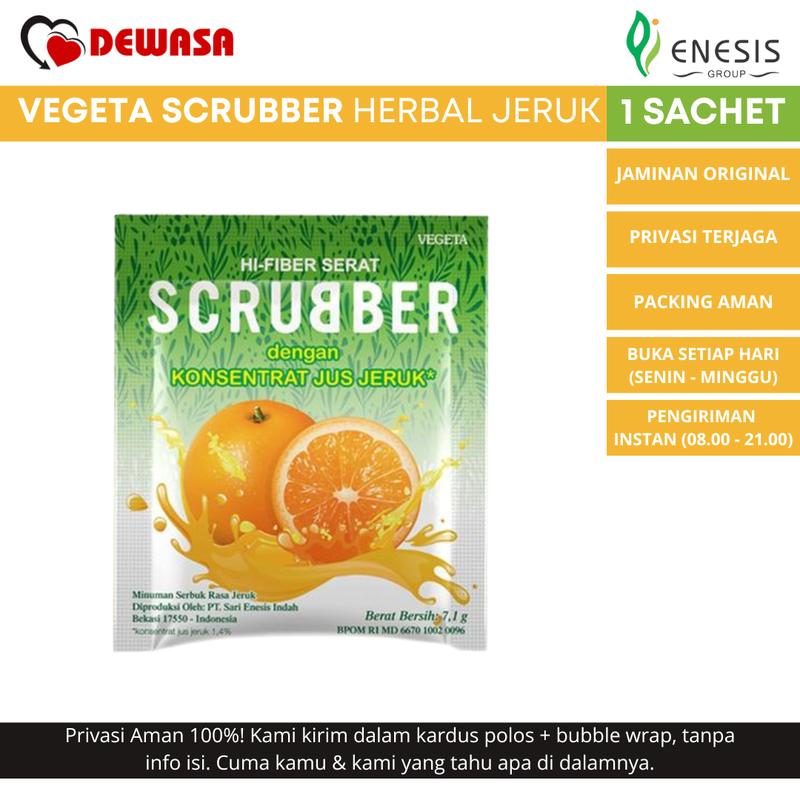 VEGETA SCRUBBER Herbal Minuman Serat Rasa Jeruk - 1 Sachet - Shop ...