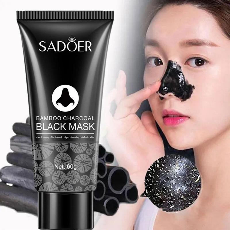 SADOER Facial Mask For Blackheads Bamboo Charcoal Blackhead Suction ...