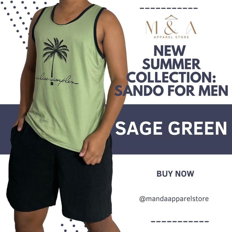 LIVE SIMPLE SANDO FOR MEN, FITS SMALL TO LARGE FRAME - TikTok Shop ...