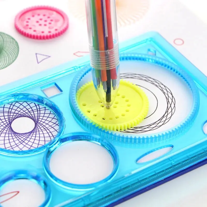 1PC Rotatable Drawing Template Quickly Draw Stereo Geometry Circle ...