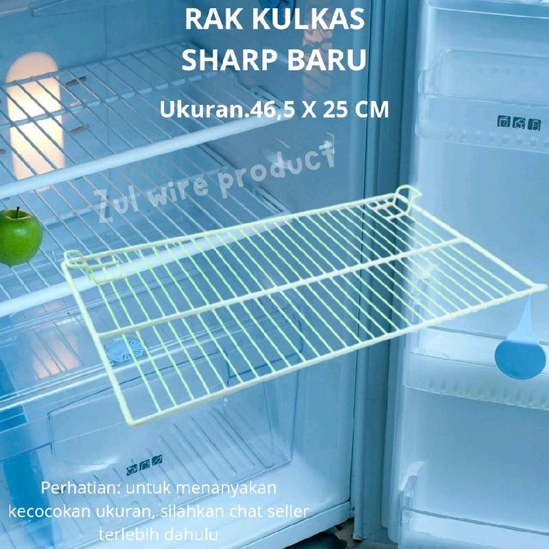 Rak Kulkas Besi Ukuran 46,5x25 cm Cocok untuk merk SHARP NEW - Shop ...