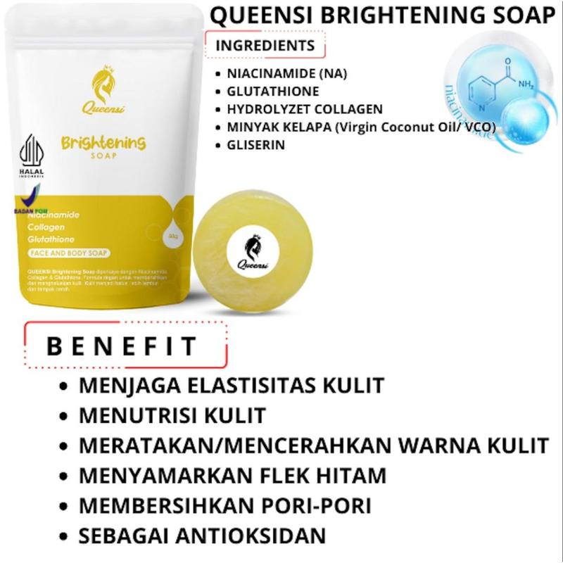 PROMO DISKON!! Sabun Quensi Brightening Halal BPOM Cocok untuk Pria ...