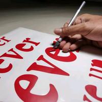Jual WALL STICKER STIKER DINDING KACA CUSTOM NAMA GAMBAR BEAUTY SALON ...