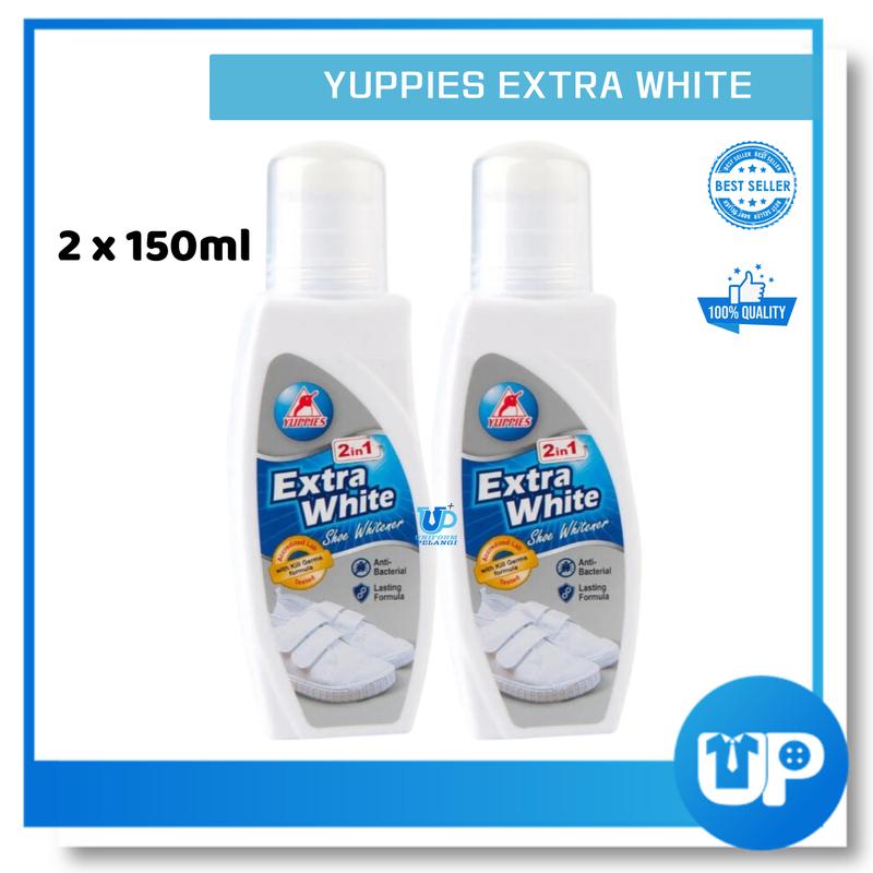 Yuppies Extra white Shoe Polish Whitener 2x150ml 2 in 1 Canvas - TikTok ...