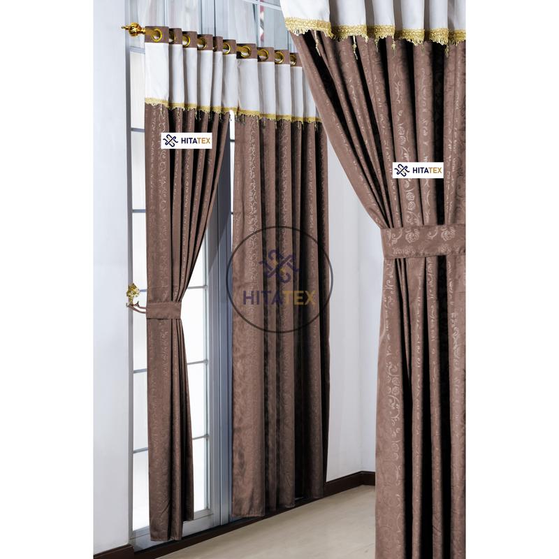 Gorden Rumbai Poni T. 200 Jendela Pintu Kamar Kain Katun Tal - Shop ...