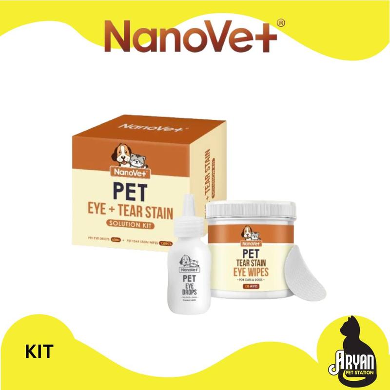 Nanovet Eye + Tear Solution Kit For Cat & Dog - TikTok Shop Malaysia