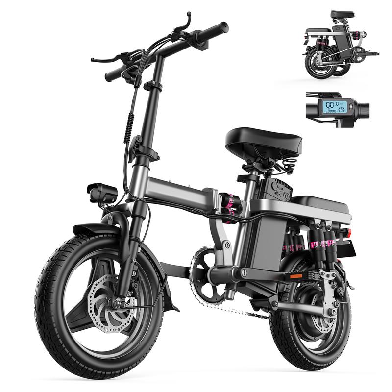 Portable Folding Electric Bike, 500W Motor, 48V 15Ah Battery，25 ...