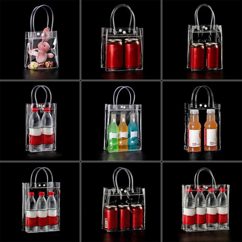 The New Transparent PVC Handbag Large Capacity Plastic Gift Bag ...