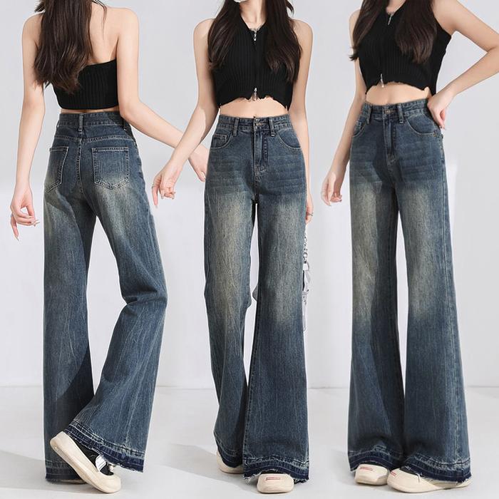 Jual Celana Panjang Model Cutbray Wanita Bahan Jeans Celana Jeans ...