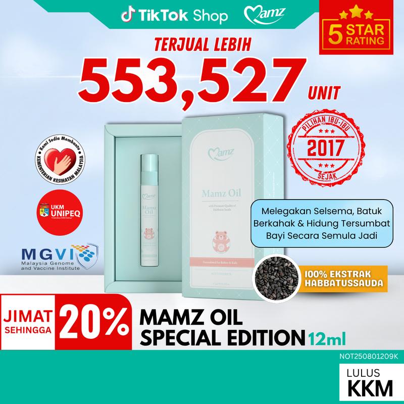 Mamz Oil Special Edition Minyak Bayi | Selsema |Batuk Berkahak - TikTok ...