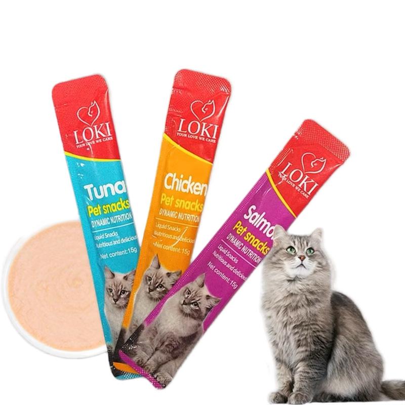 (10pcs) Pet Loki Snacks Cat Treat Liquid Supplements CHICKEN - TikTok ...