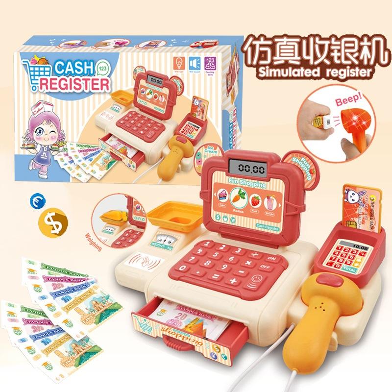 Cash Register 123 Simulation Toy Shopping Cashier Pretend Play Kids ...