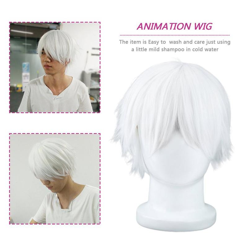 Male Wig for Cosplaying Anime Characters Straight Short Synthetic ...