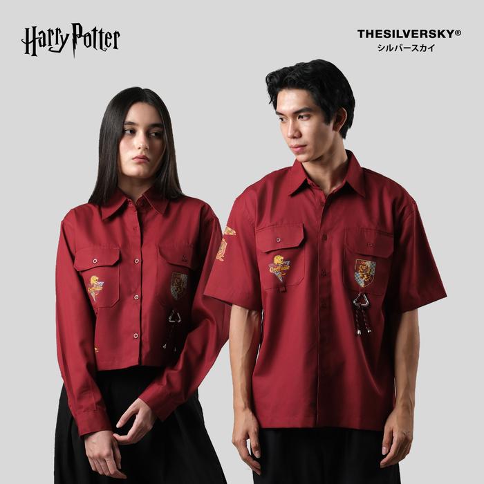 Promo Thesilversky Gryffindor Maroon Workshirt | Harry Potter Official ...