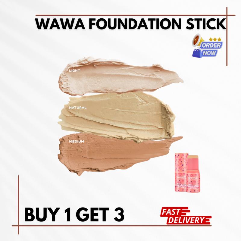 [GETLESSRM12] WAWA FOUNDATION STICK FREE Matte Creamy Pore Minimising ...