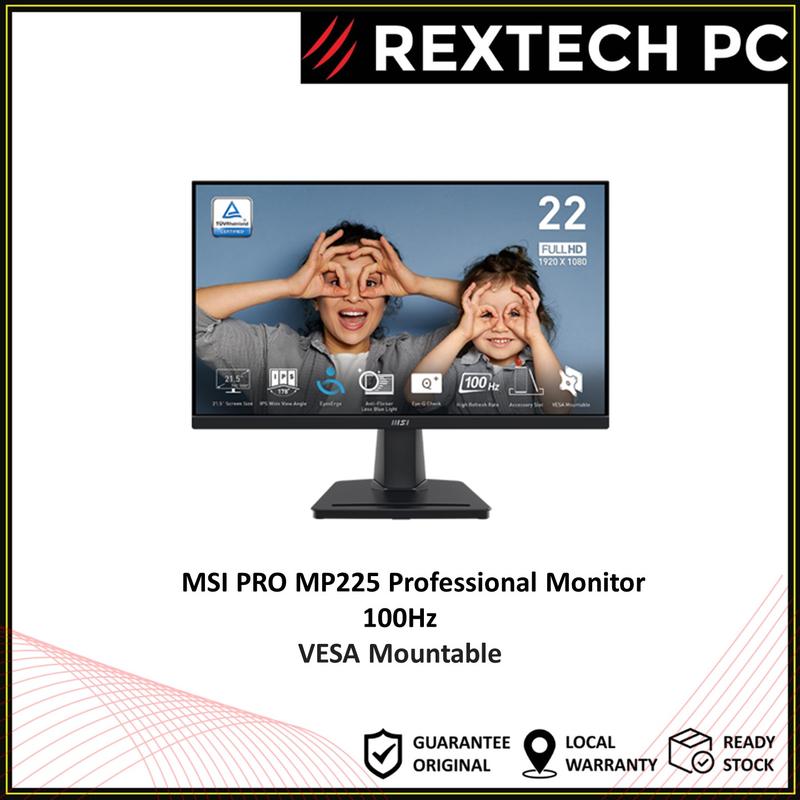 MSI PRO MP225 (21.5''/1920 x 1080 (Full HD)/100Hz/1ms/HDMI/3Y) - TikTok ...