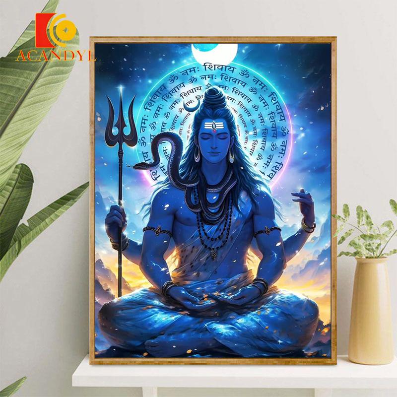 ACANDYL Paint By Numbers LORD SHIVAN Face Poster With Woode - TikTok ...