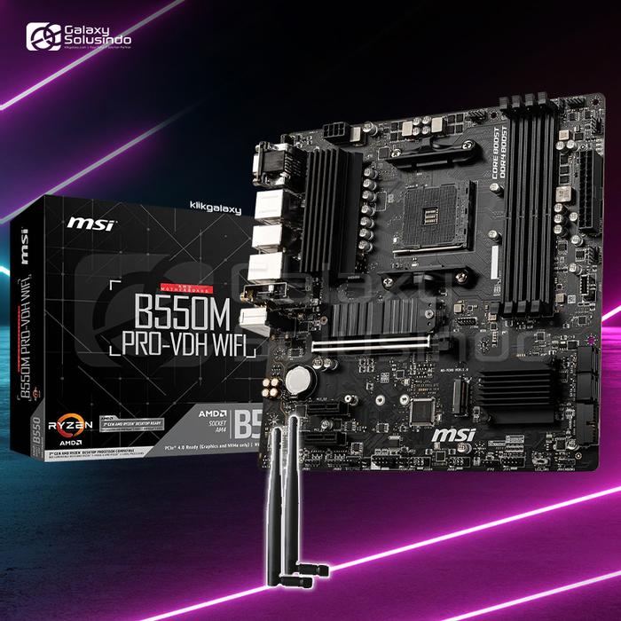 Promo MSI B550M PRO VDH WIFI - AM4 B550 DDR4 Motherboard Cicil 0% 3x ...
