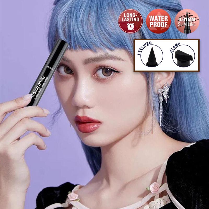 Cat Eyeliner Stamp，Mking Pen celak cecair cantik dengan setem, - TikTok ...