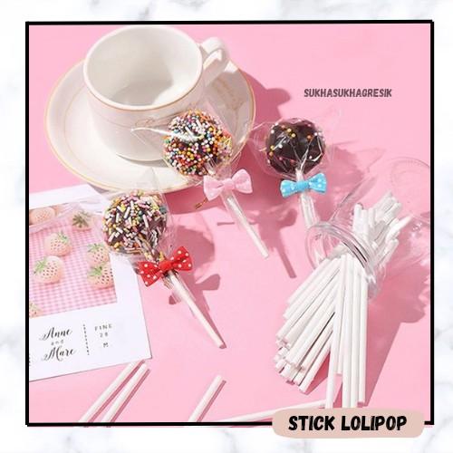 Stick Lolipop Putih/Warna Pastel isi 100pcs Grade 2 - Shop | Tokopedia