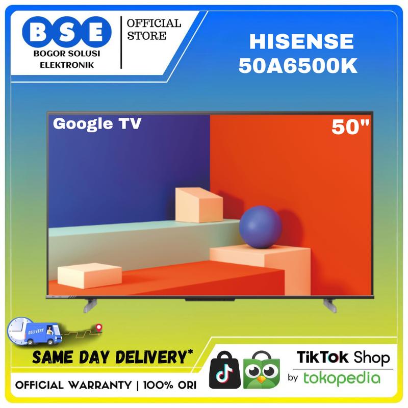 TV Hisense 50 Inch Android Google TV 4K 50 Hisense 50A6500K 50A6500 ...