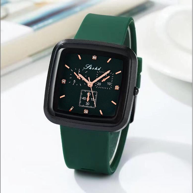 Jam Tangan Wanita, Fesyen, Bentuk Persegi, Bahan Getah, Sesuai - TikTok ...