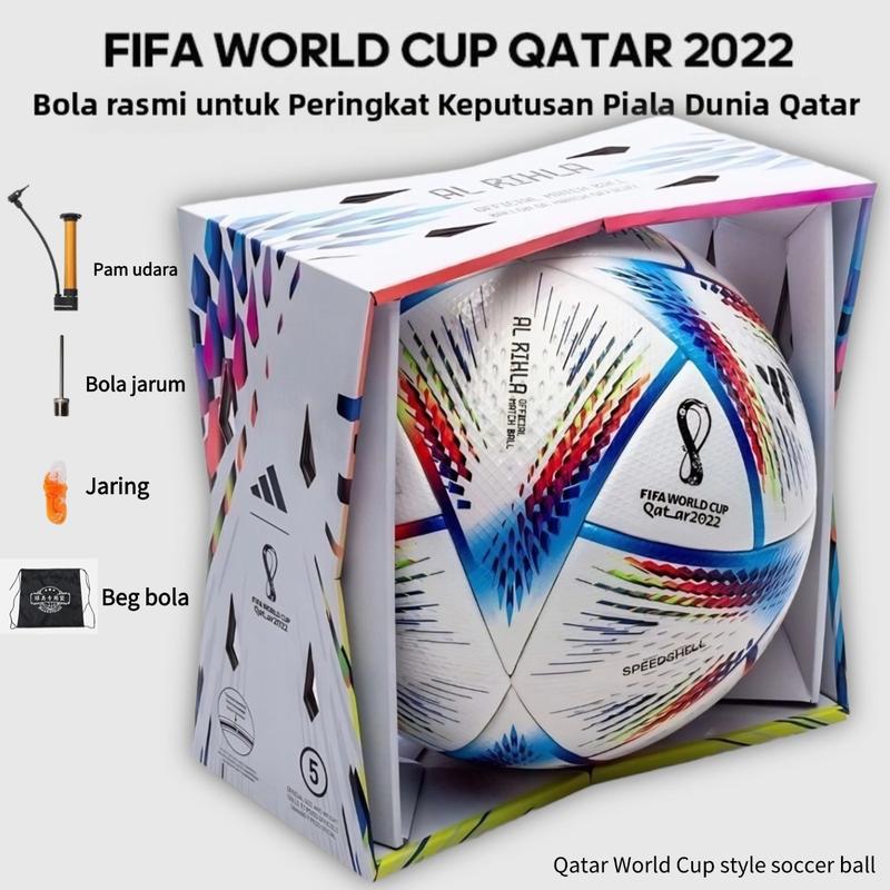 Bola sepak saiz 5, Piala Dunia, bola kulit asli, tahan lama, - TikTok ...