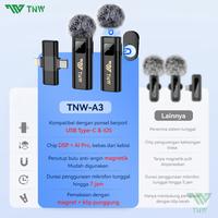 Promo TNW A2/A3 2 In 1 Wireless Microphone Magnetic Lavalier Mikrofon ...