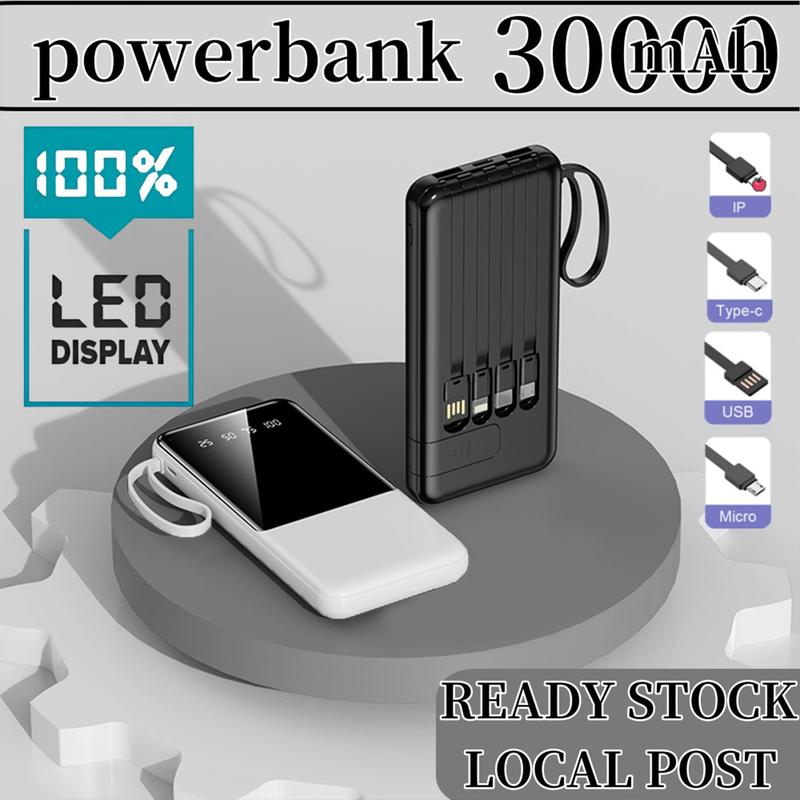 Power bank fast charging 30000mAh battery slim portable powerbank ...