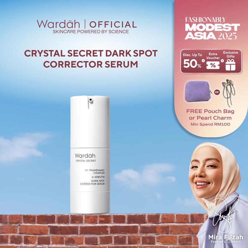 Wardah Crystal Secret 3% Tranexamic Complex α-Arbutin Dark Spot ...