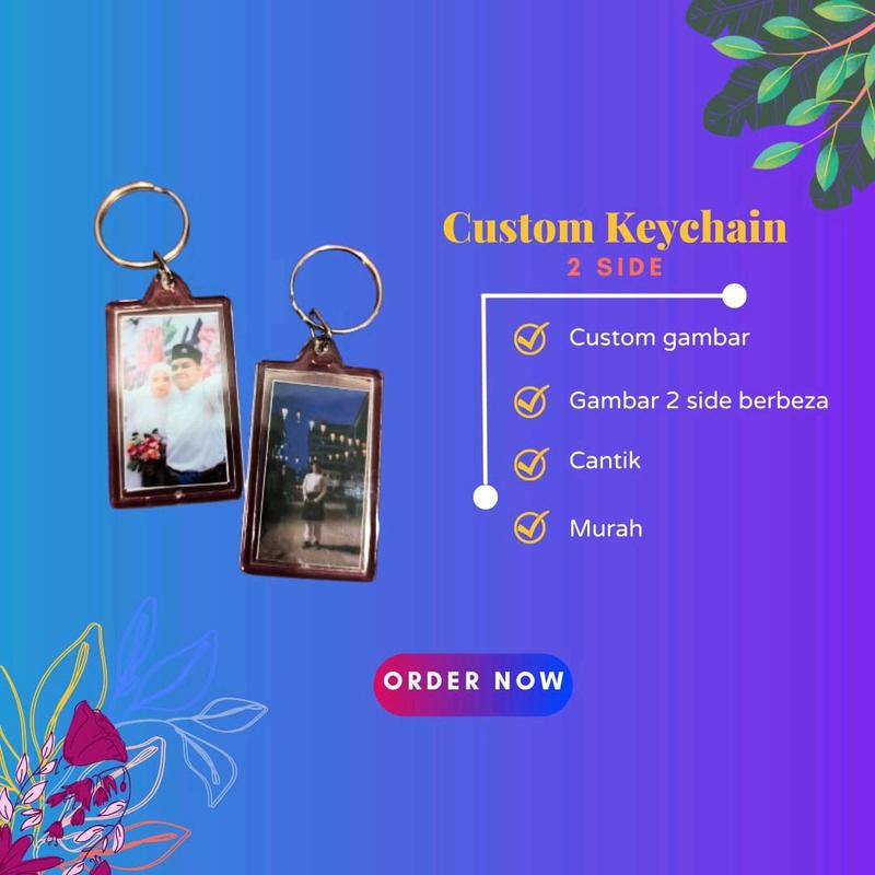 Photo keychain 2 Side - Harga RM 1.50/pcs - TikTok Shop Malaysia