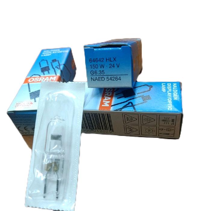 Jual Osram Lampu Hologen Proyektor 24V 150W HLX 64642 G6.35 Cahaya Warm ...