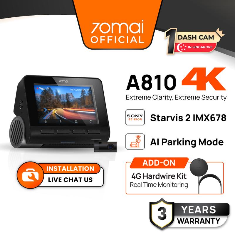 70mai A810 4K Dash Cam Dual Vision Car Recorder with GPS ADAS - TikTok ...