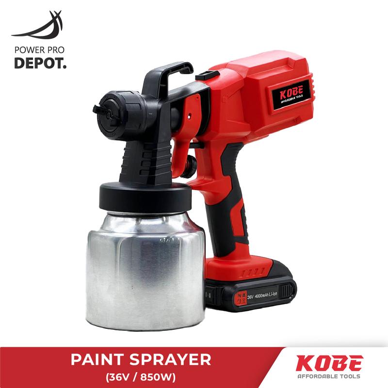 Kobe Cordless Electric Spray Gun (36V) | Handheld Paint Machine ...