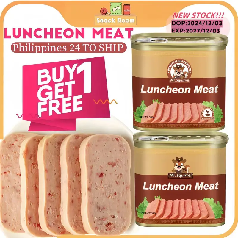 [ Buy 2 Take 3 ]Mr.Squirrel Luncheon Meat 198g Chicken & Pork - TikTok ...