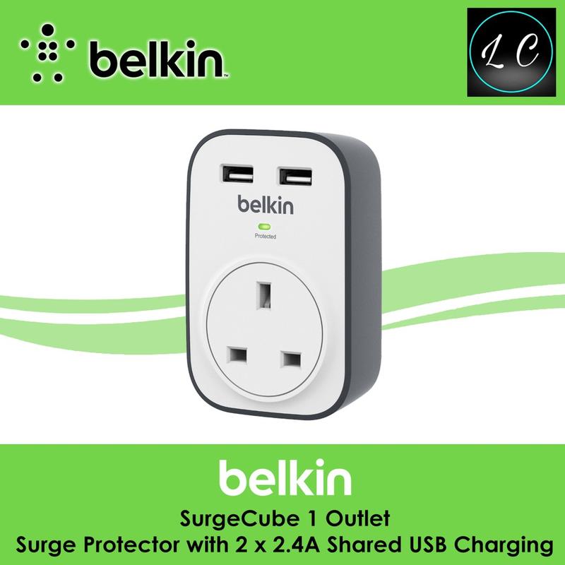 Belkin BSV103SA Surge Cube 1 Outlet Surge Protector with 2 x - TikTok ...