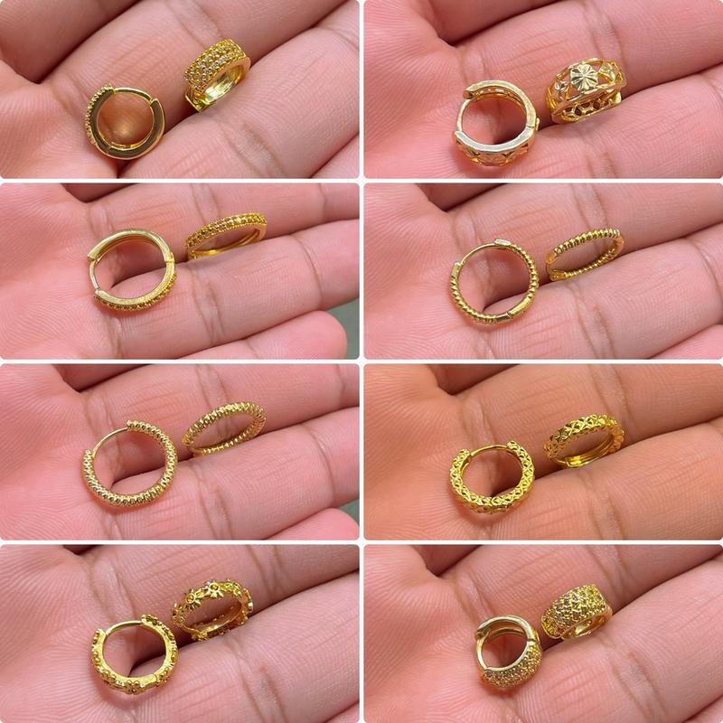 Valayam Earring Ladies 2.50 Micron Gold Plated Daily Wear Quality ...