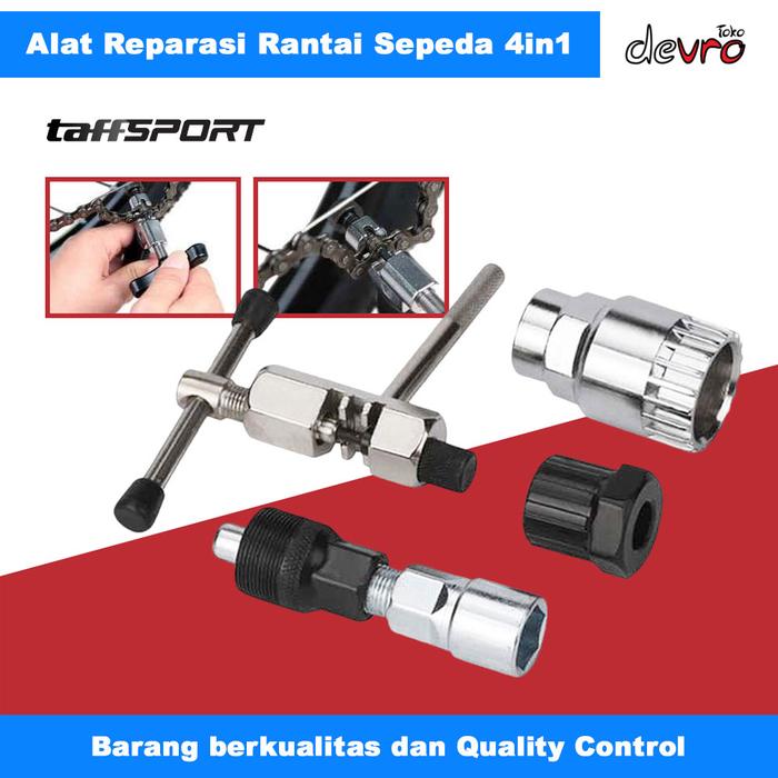 Jual Alat Perlengkapan Reparasi Rantai Sepeda Chain Socket Tool 4in1 ...