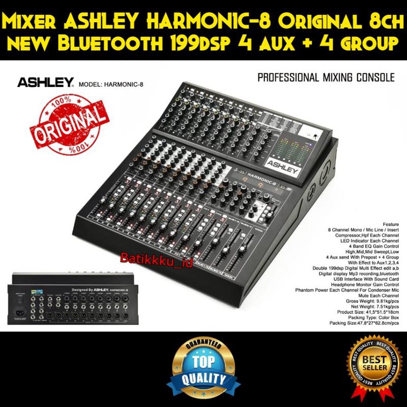 (Promo) Mixer Ashley Harmonic 8 Harmonic8 Original 8Ch New 199Dsp ...