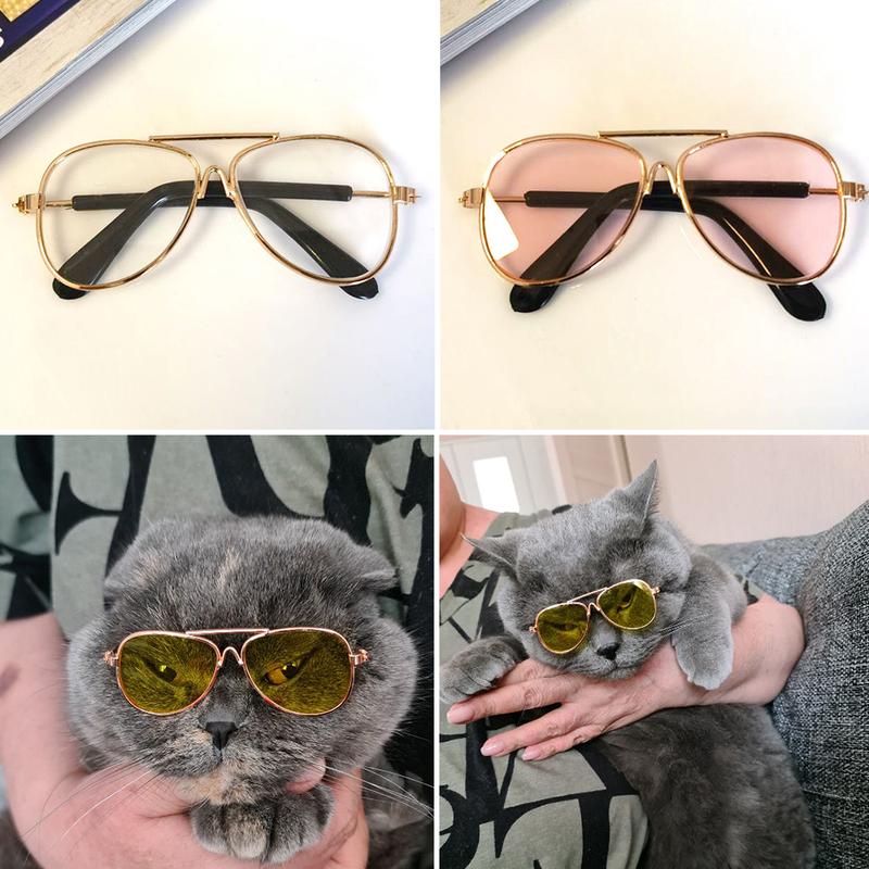 CS 1PC Cool Pet Cat Glasses Dog Glasses For Little Dog Cat Sunglasses ...
