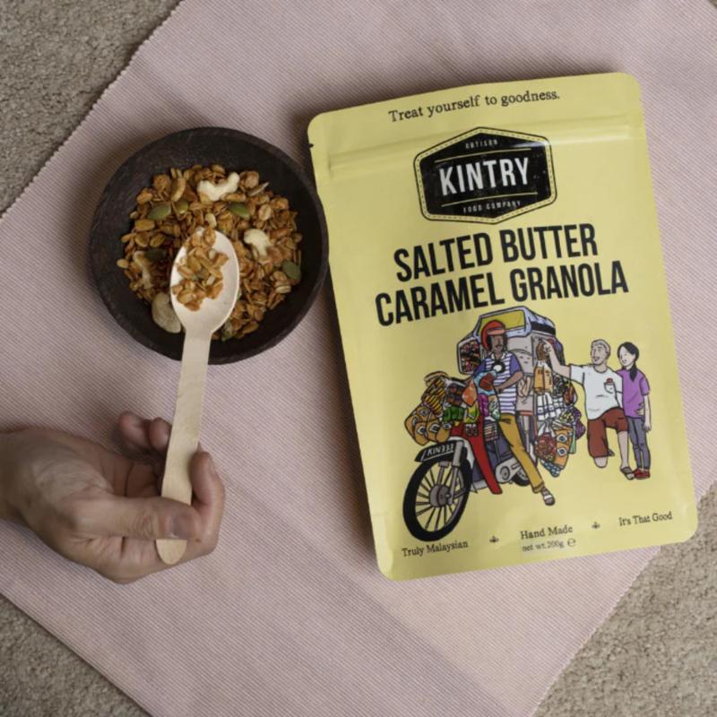Kintry Salted Butter Caramel Granola - TikTok Shop Malaysia