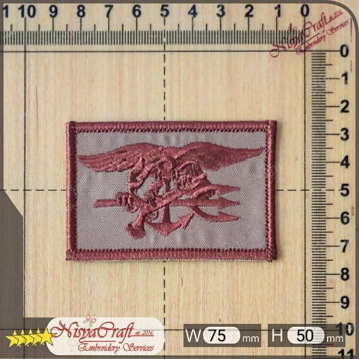 NCEP0102-0512-US NAVY INSIGNIA Special Warfare (Seal) Trident Patch ...