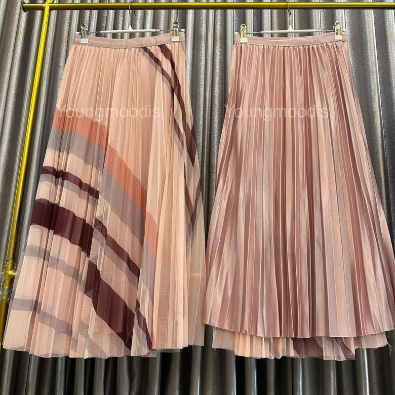 Youngmoodis skirt Rok shimer gradasi plisket bolak balik - Shop | Tokopedia