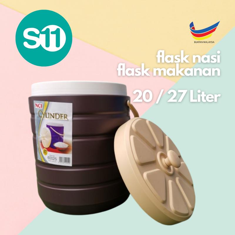 NCI Flask Nasi Fiber/Heavy Duty Rice Bucket/Ice Bucket/Coole - TikTok ...