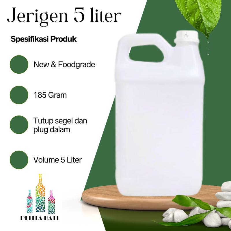 BOTOL JERIGEN / JIRIGEN 5L BARU SEGEL PABRIK - Shop | Tokopedia