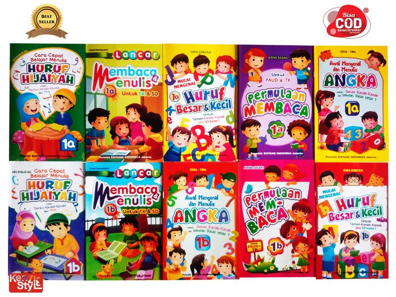 Paket 5 Buku Panduan Belajar Membaca untuk Anak PAUD, TK, da - Shop ...